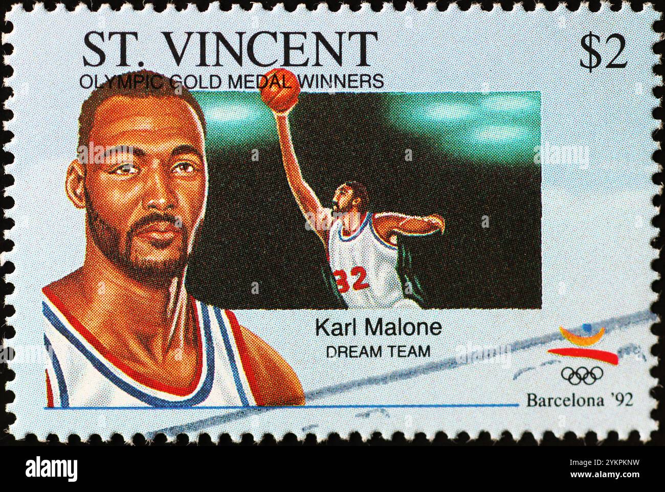 Karl malone dream team hi-res stock photography and images - Alamy