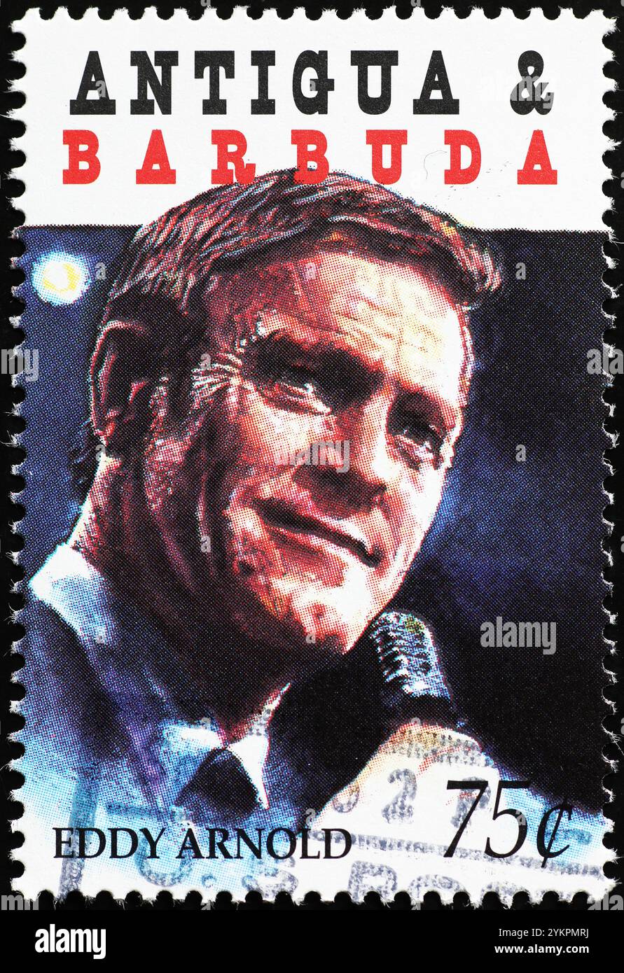 American country singer Eddy Arnold on postage stamp Stock Photo - Alamy