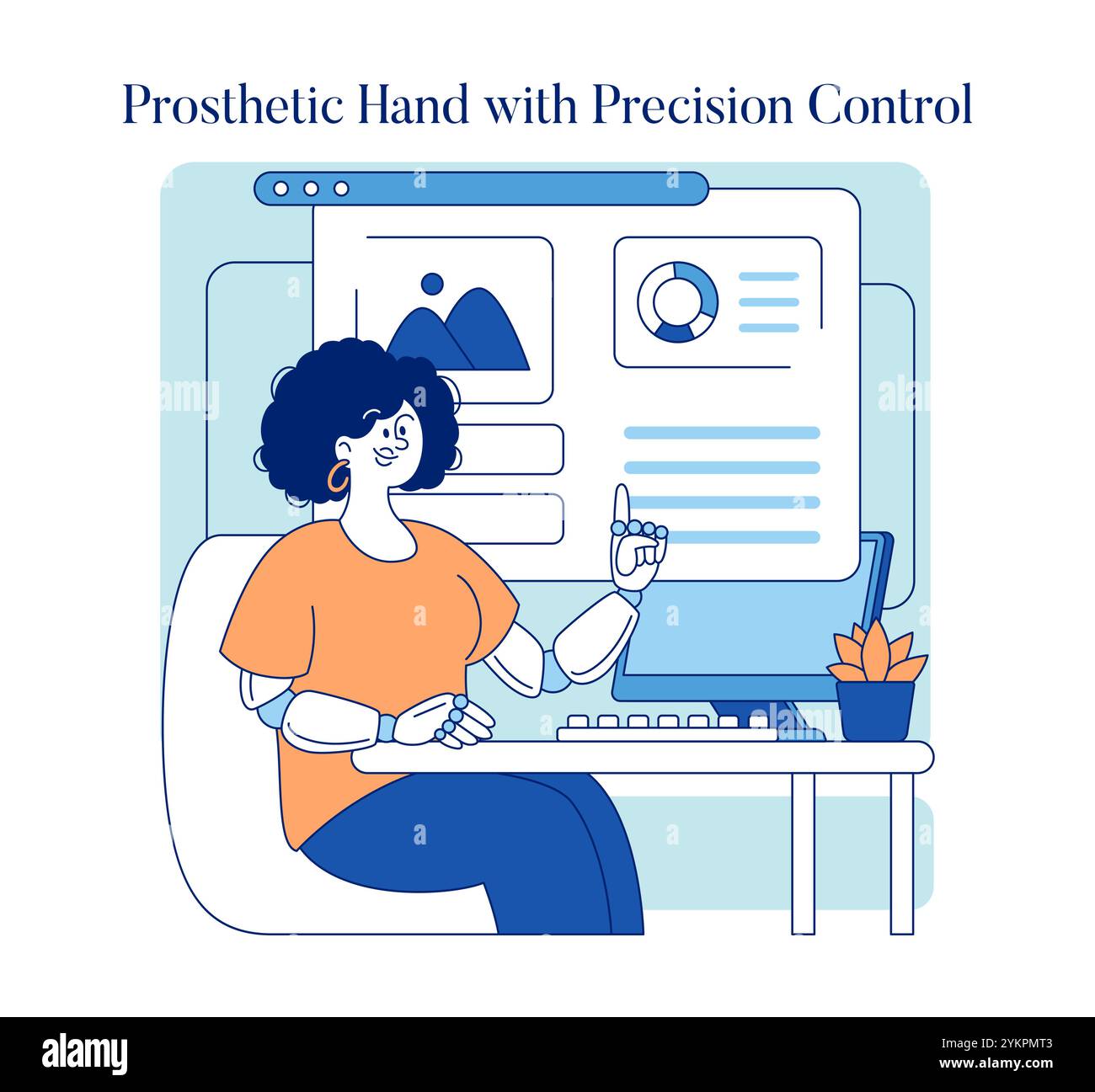 Prosthetic comfort Stock Vector Images - Alamy