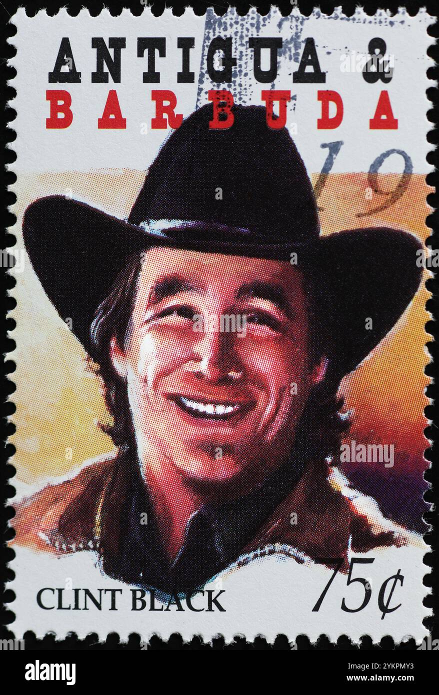 American country singer Clint Black on postage stamp Stock Photo - Alamy