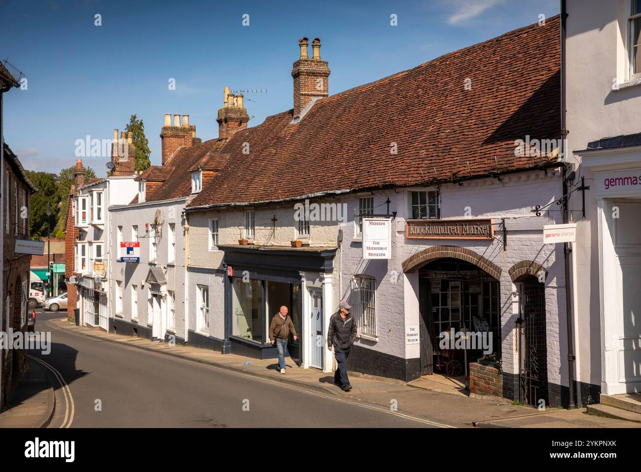 UK, England, West Sussex, Midhurst, Knockhundred Row, and Town Museum ...