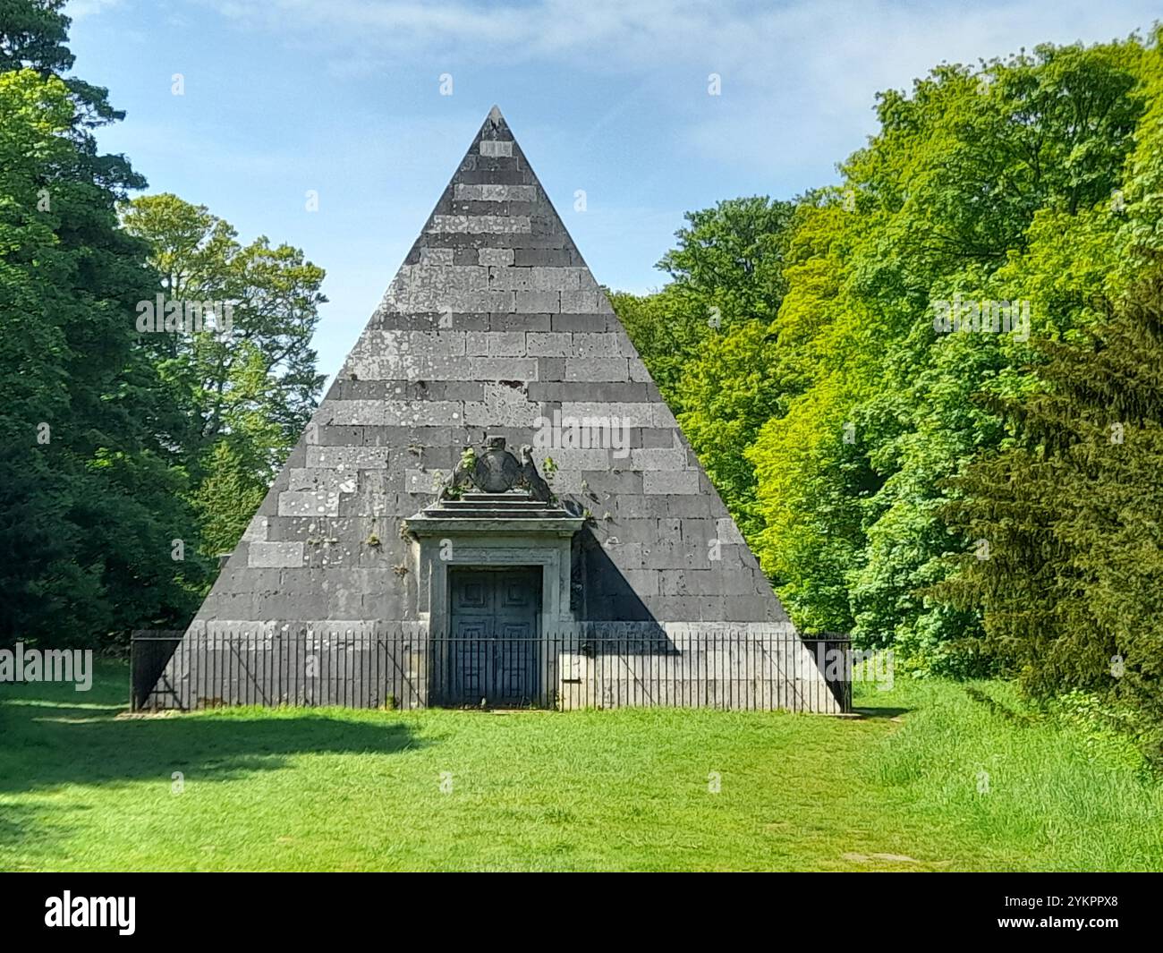 Pyramid Tomb chapel at National Trust Blickling Estate in the grounds ...