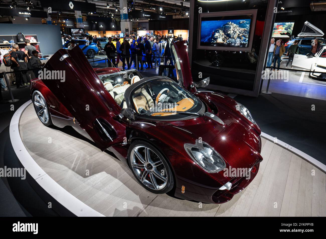 09-11-2024 Zurich, Switzerland. Pagani Utopia hypercar at the Zurich ...
