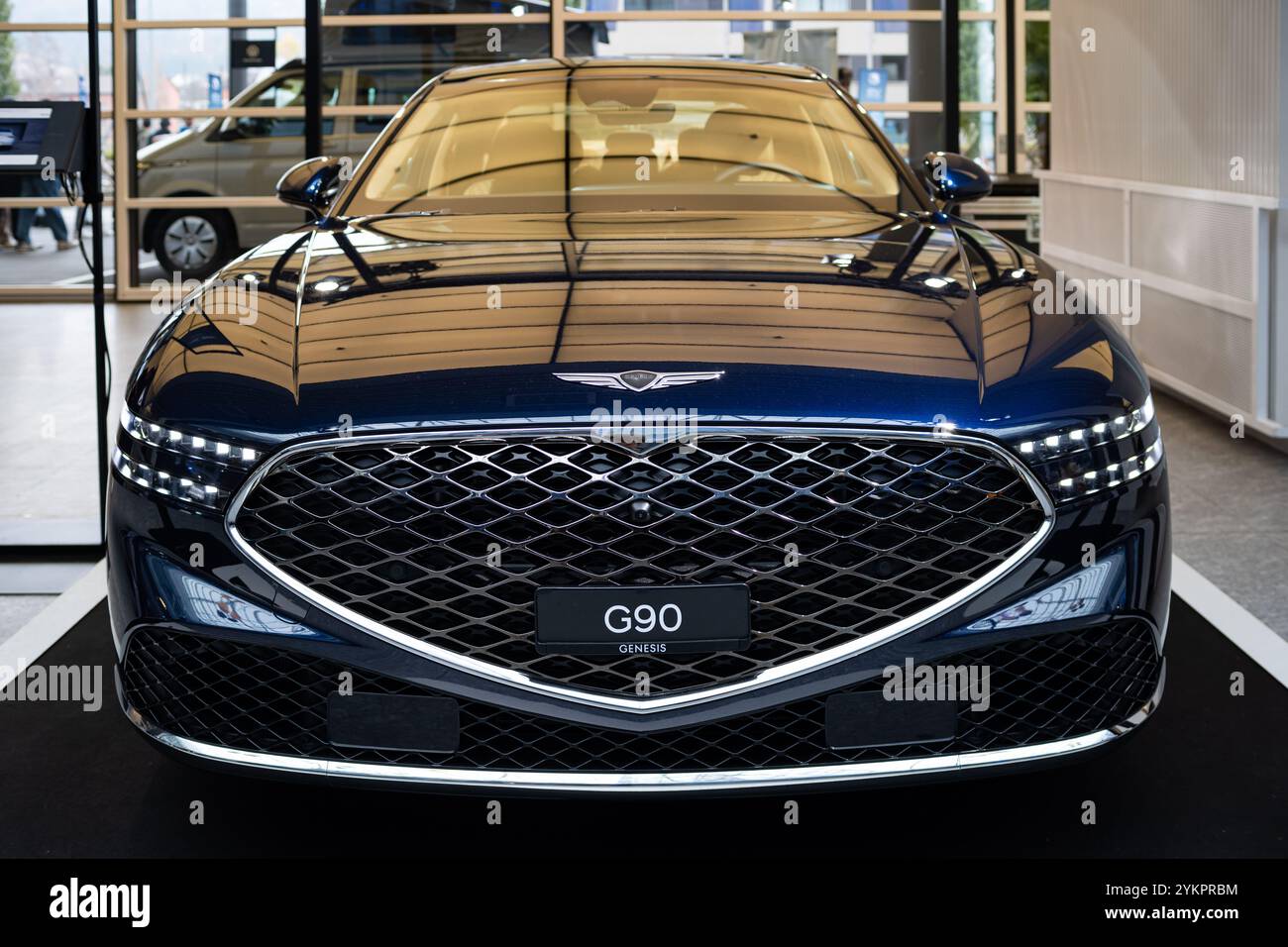 09-11-2024 Zurich, Switzerland. Genesis G90 large premium luxury saloon ...