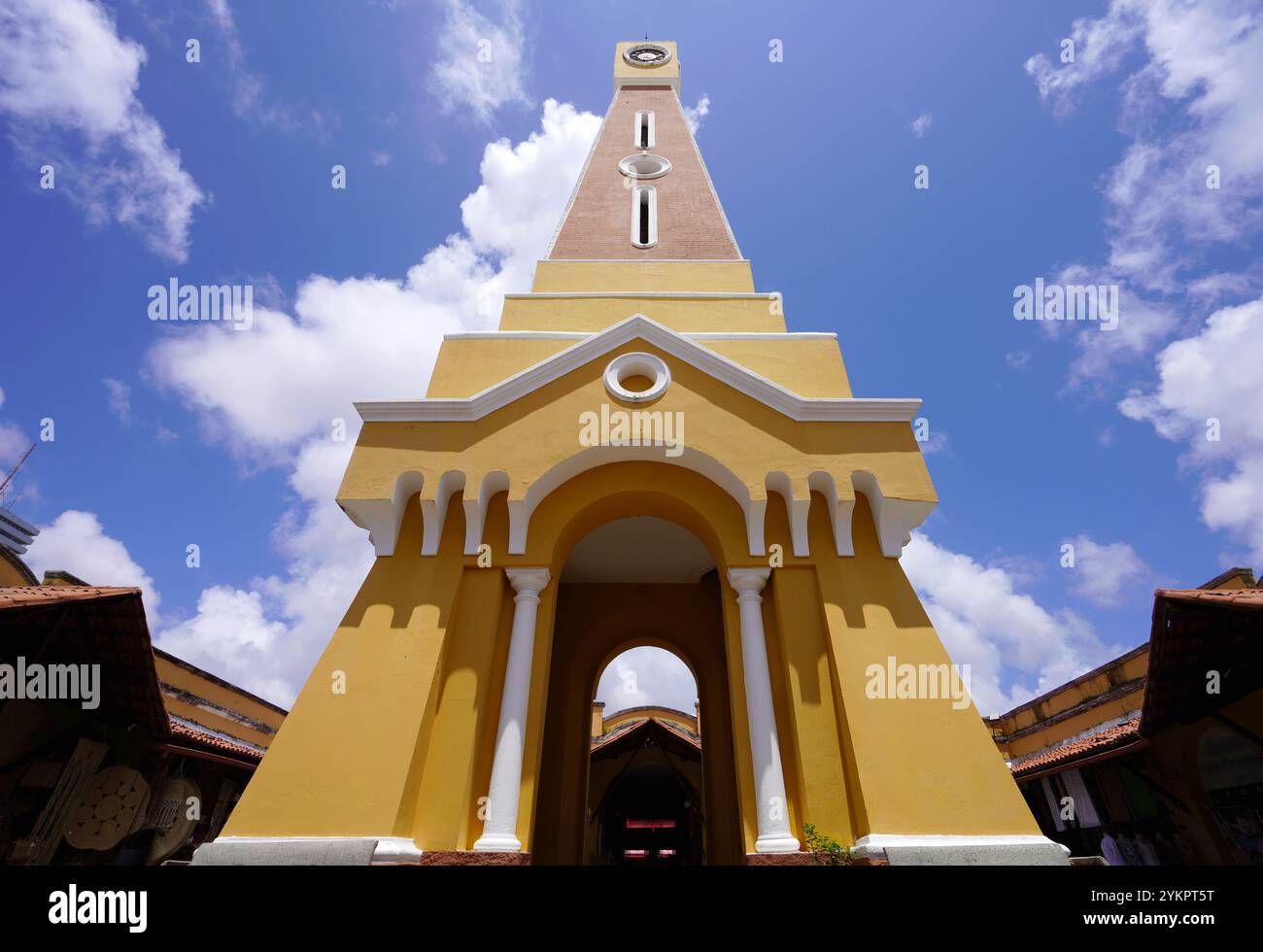 Beautiful Clock Tower inside Aracaju Municipal Market, Sergipe, Brazil ...