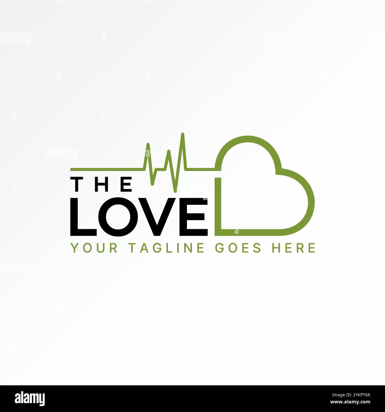 Logo design graphic concept creative premium vector stock image graphic line Love clinic health ...