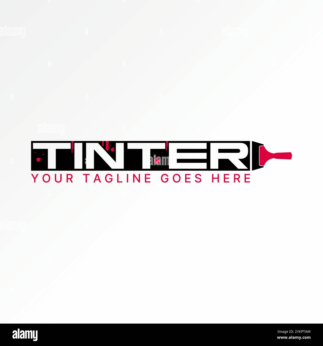 Logo design graphic concept creative premium vector stock image graphic word text Tinter font ...