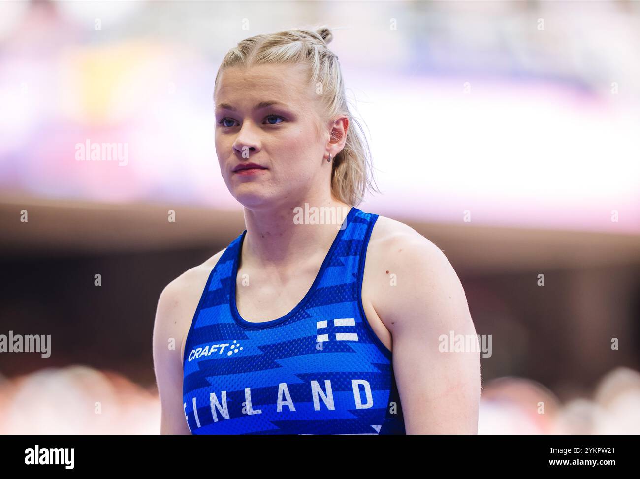 Wilma Murto participating in the pole vault at the Paris 2024 Olympic ...