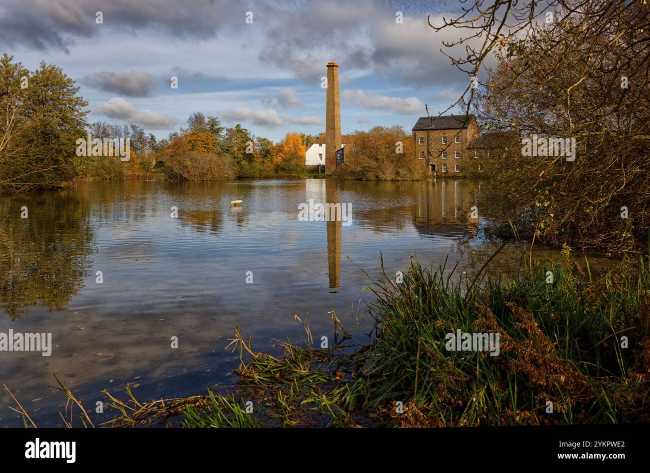The Mill pond and mill at Tonge Sittingbourne in Kent Stock Photo - Alamy