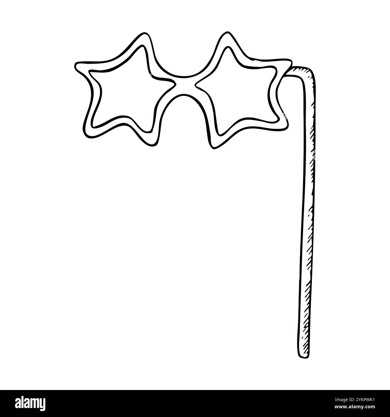 Star costume glasses Stock Vector Images - Alamy