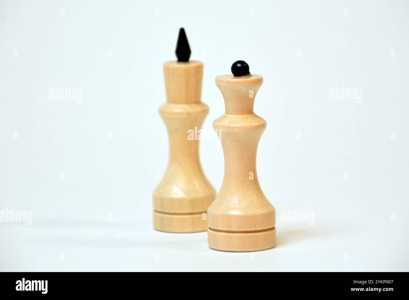Chessboard. Chess game. Chess pieces - King, Queen, Queen, Rook, Bishop ...