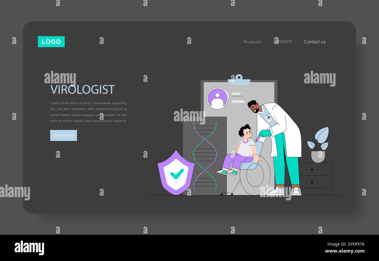 Inclusive Pediatric Care concept. A compassionate doctor examines a ...