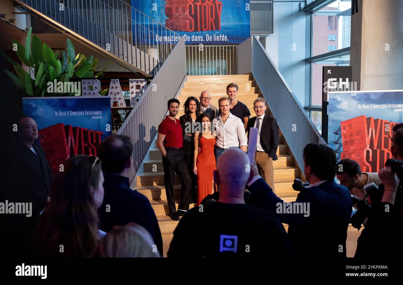 ROTTERDAM - Actors Davy Reedijk, Esmee Dekker, Silvana Rocha, Thijs ...