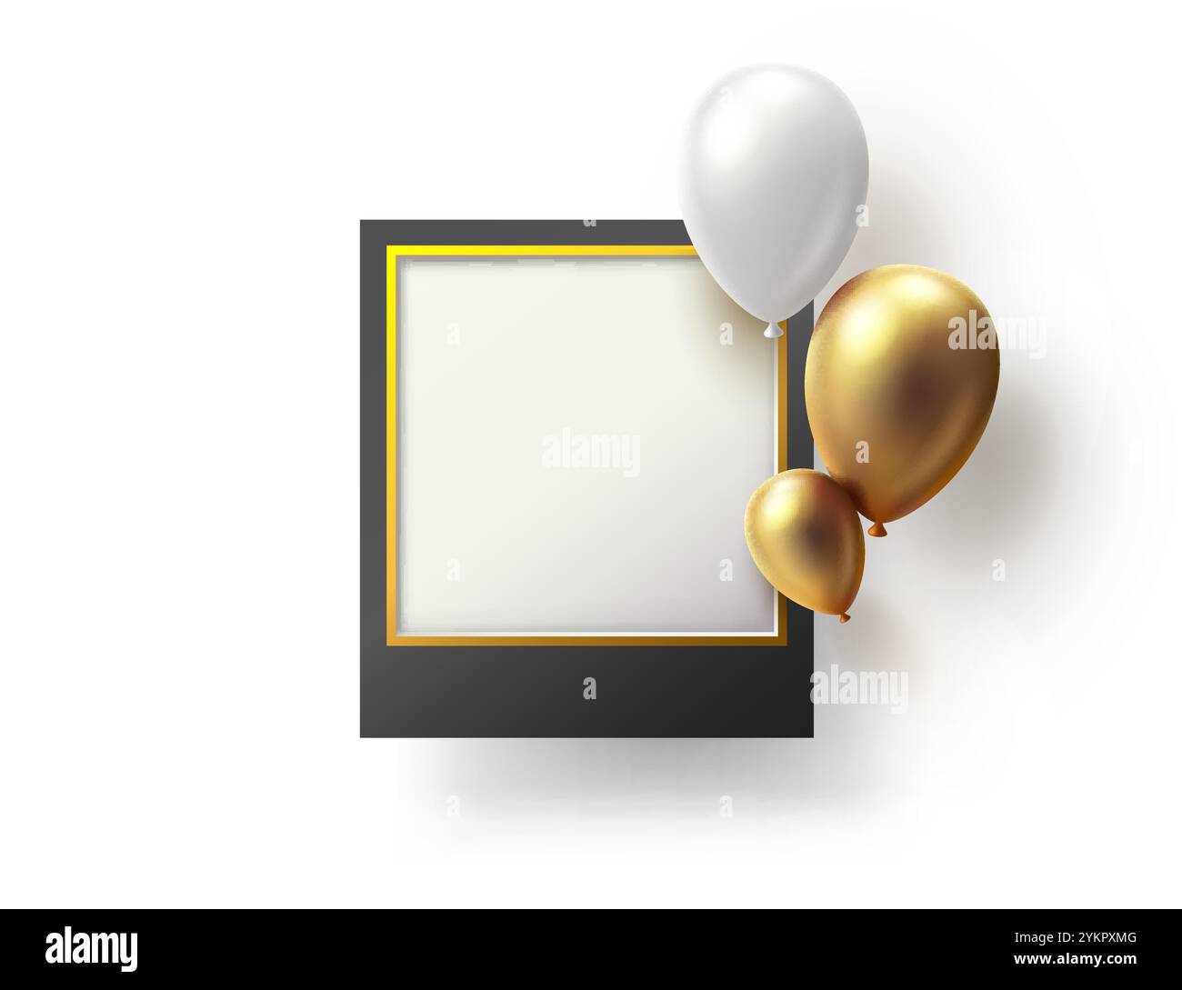 Congratulations frame, Balloon with photo frame, birthday happy poster ...