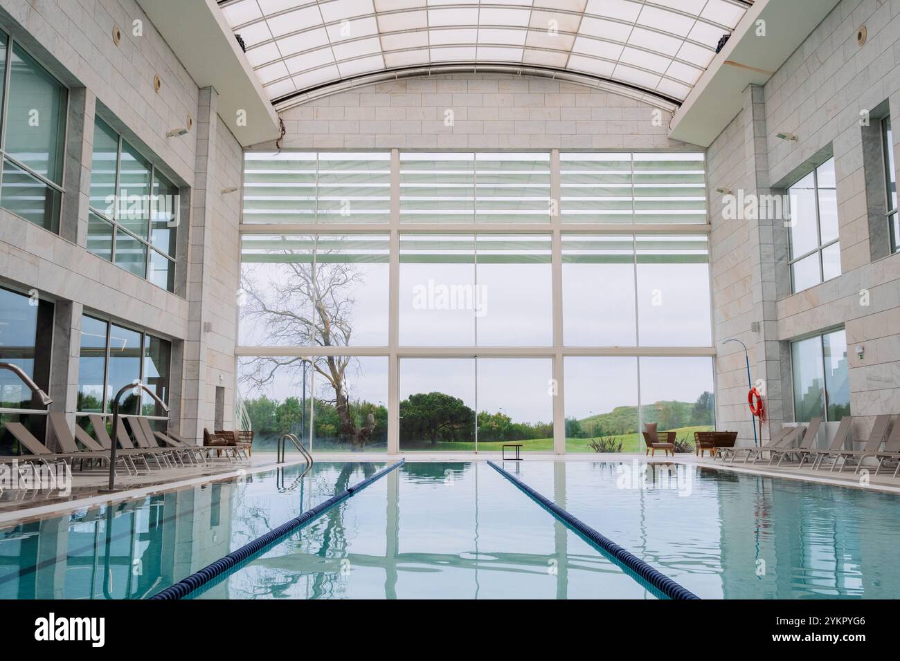 Indoor pool glass windows hi-res stock photography and images - Alamy