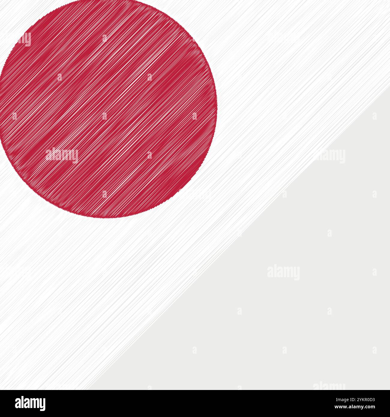 Vector illustration of Emperor's Birthday of Japan. Scribble style ...