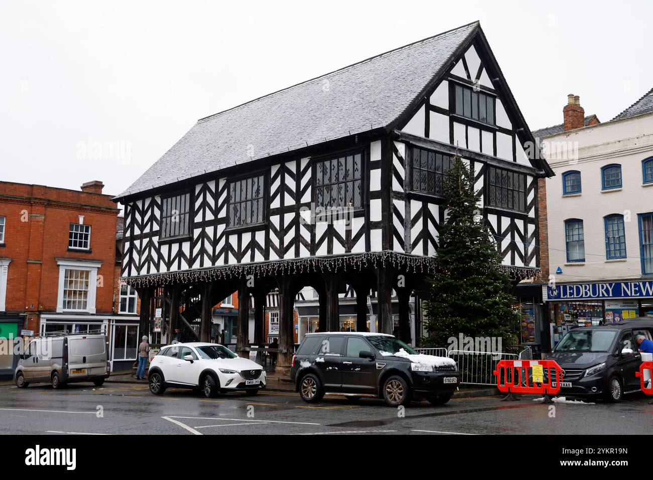 Ledbury Market House, historic building on The Homend main street ...