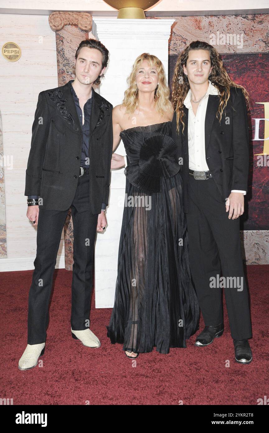Ca. 18th Nov, 2024. Layne Ulrich, Connie Nielsen, Myles Ulrich at ...