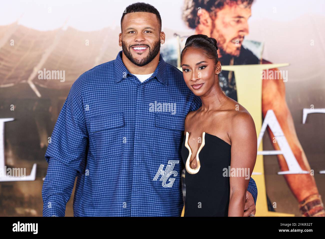 HOLLYWOOD, LOS ANGELES, CALIFORNIA, USA - NOVEMBER 18: Aaron Donald and ...
