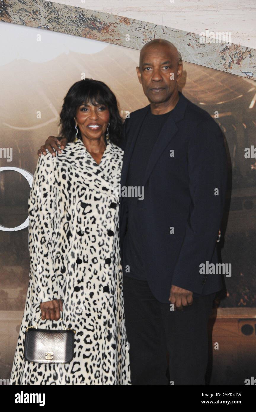 Ca. 18th Nov, 2024. Pauletta Washington, Denzel Washington at arrivals ...