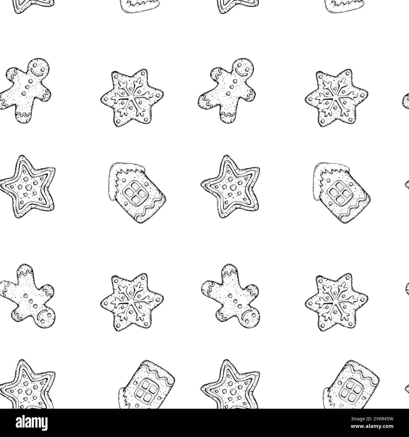 Gingerbread man clipart Black and White Stock Photos & Images - Alamy