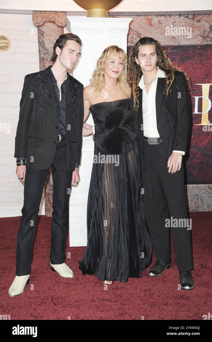 Ca. 18th Nov, 2024. Layne Ulrich, Connie Nielsen, Myles Ulrich at ...
