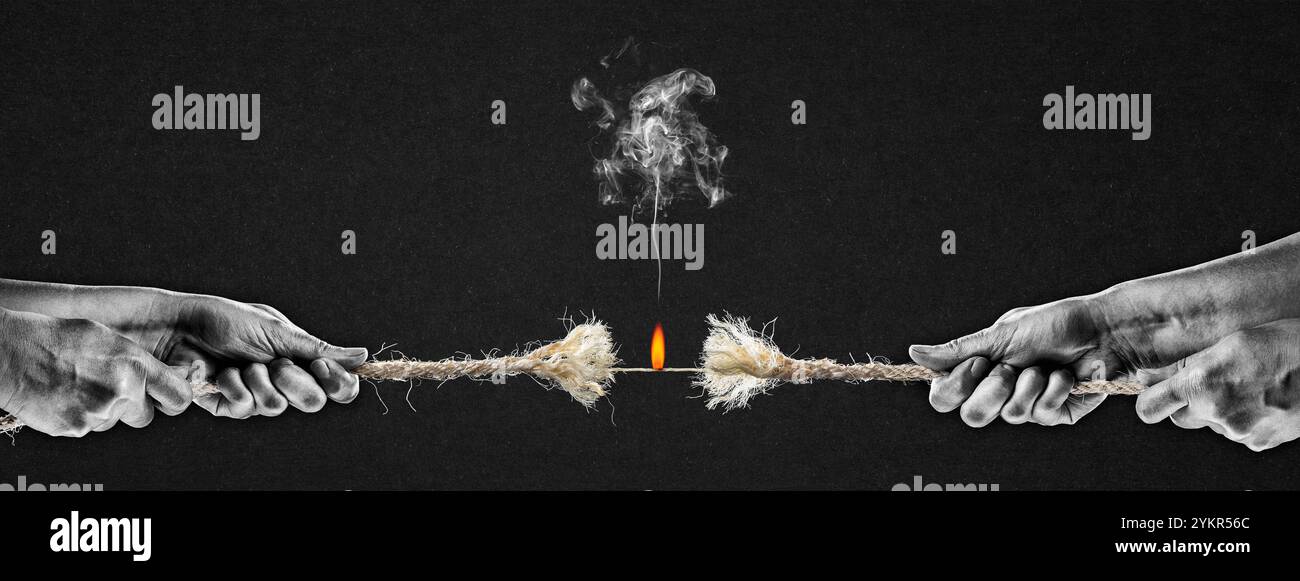 String pull fire hi-res stock photography and images - Alamy