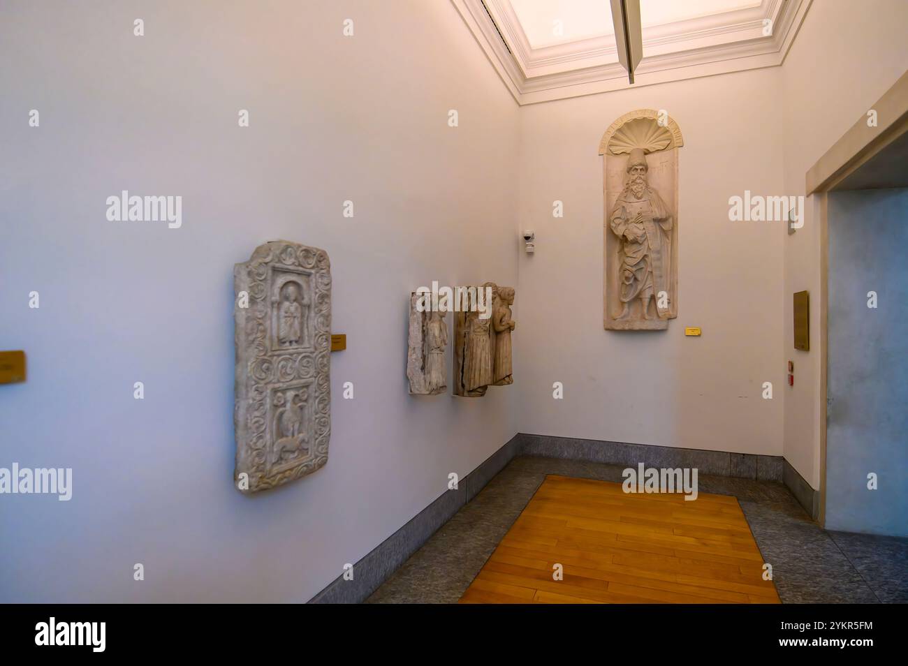 Milan, Italy. Interior of the Biblioteca and Pinacoteca Ambrosiana or ...