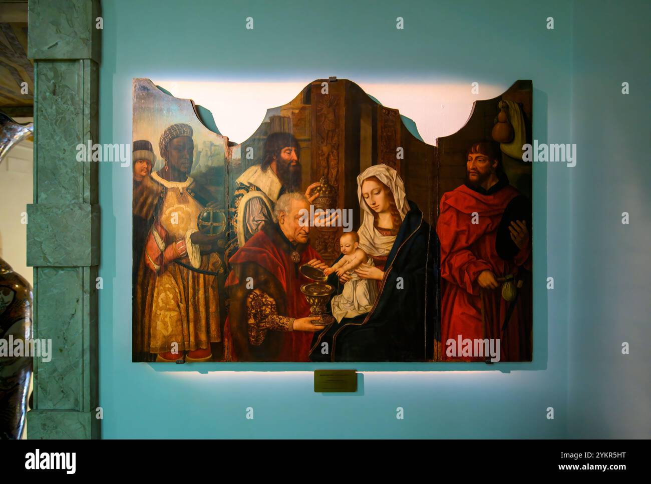 Milan, Italy. Interior of the Biblioteca and Pinacoteca Ambrosiana or ...