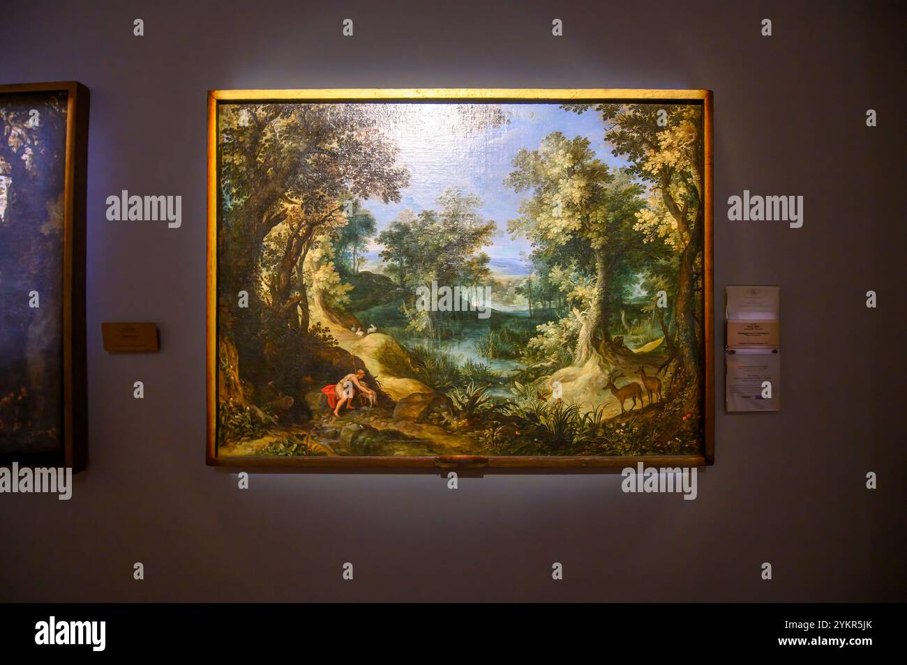 Milan, Italy. Interior of the Biblioteca and Pinacoteca Ambrosiana or ...