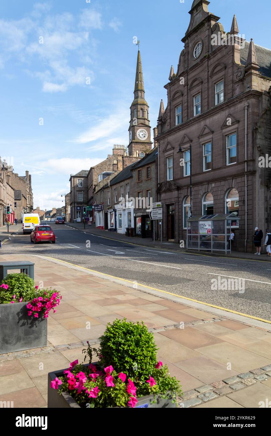 East High Street in Forfar Town Centre, Angus, Scotland Stock Photo - Alamy