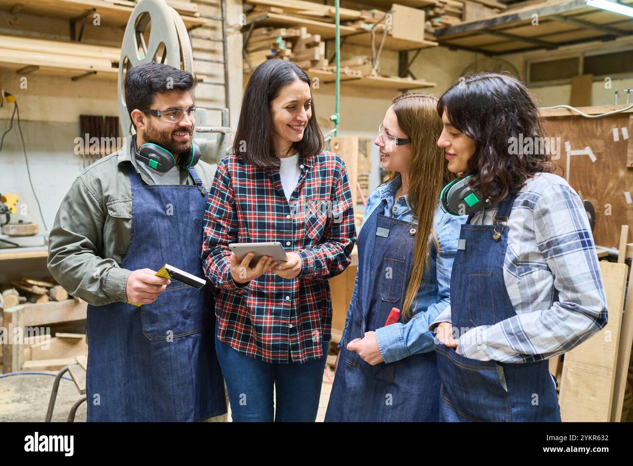 A diverse group of people engaging in collaborative work in a ...