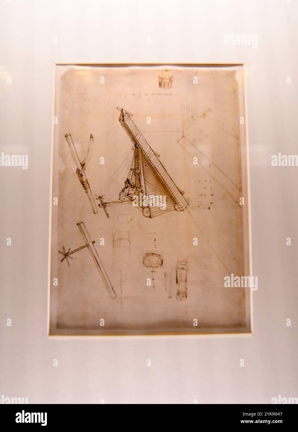 Milan, Italy. Interior of the Biblioteca and Pinacoteca Ambrosiana or ...