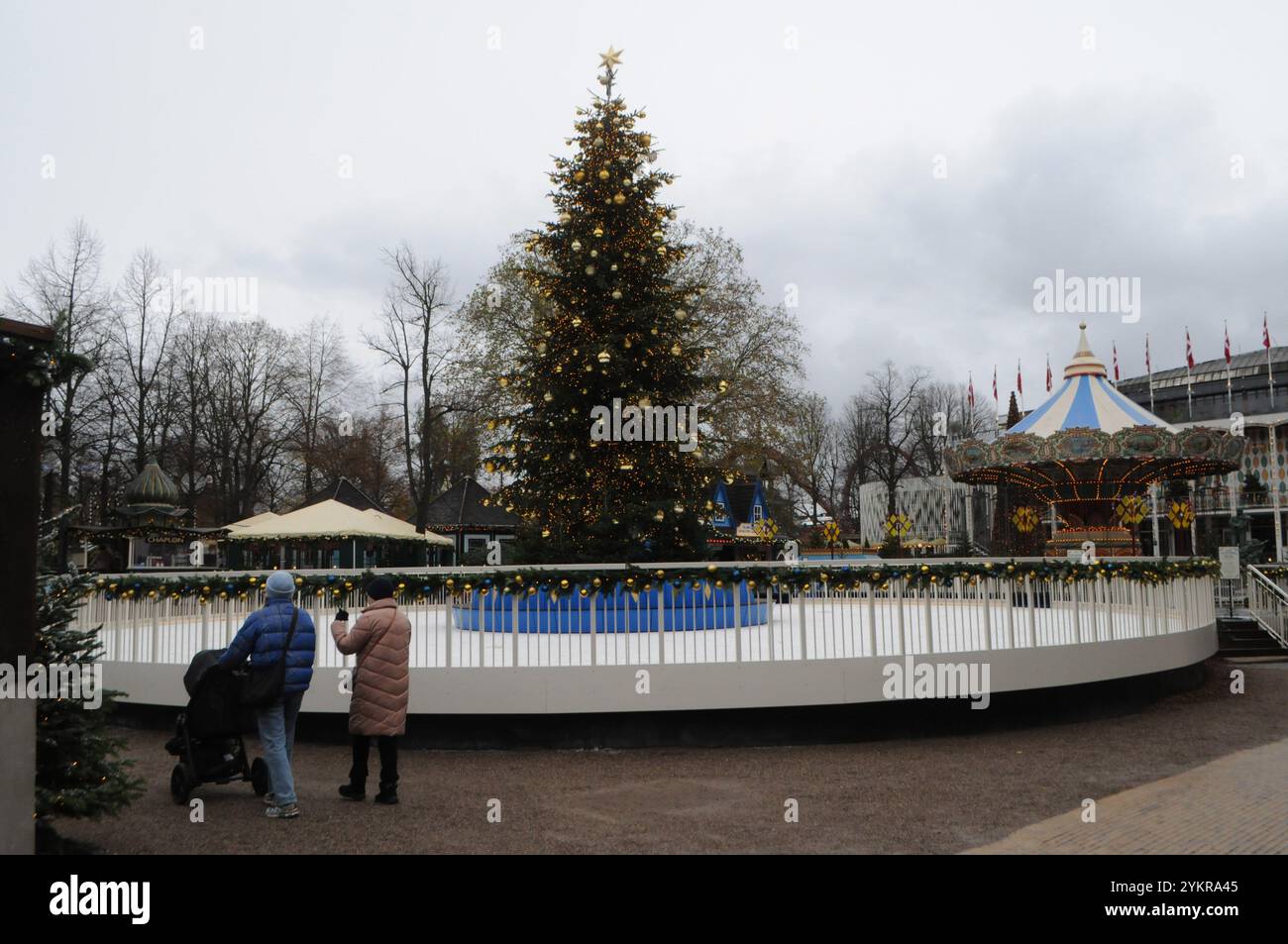 Copenhagen/ DenmarK/19 November 2024/ Jul i tivoli or chistms in tivoli ...