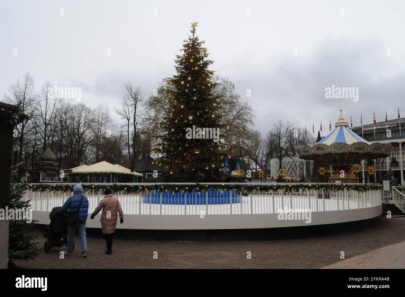 Copenhagen/ DenmarK/19 November 2024/ Jul i tivoli or chistms in tivoli ...
