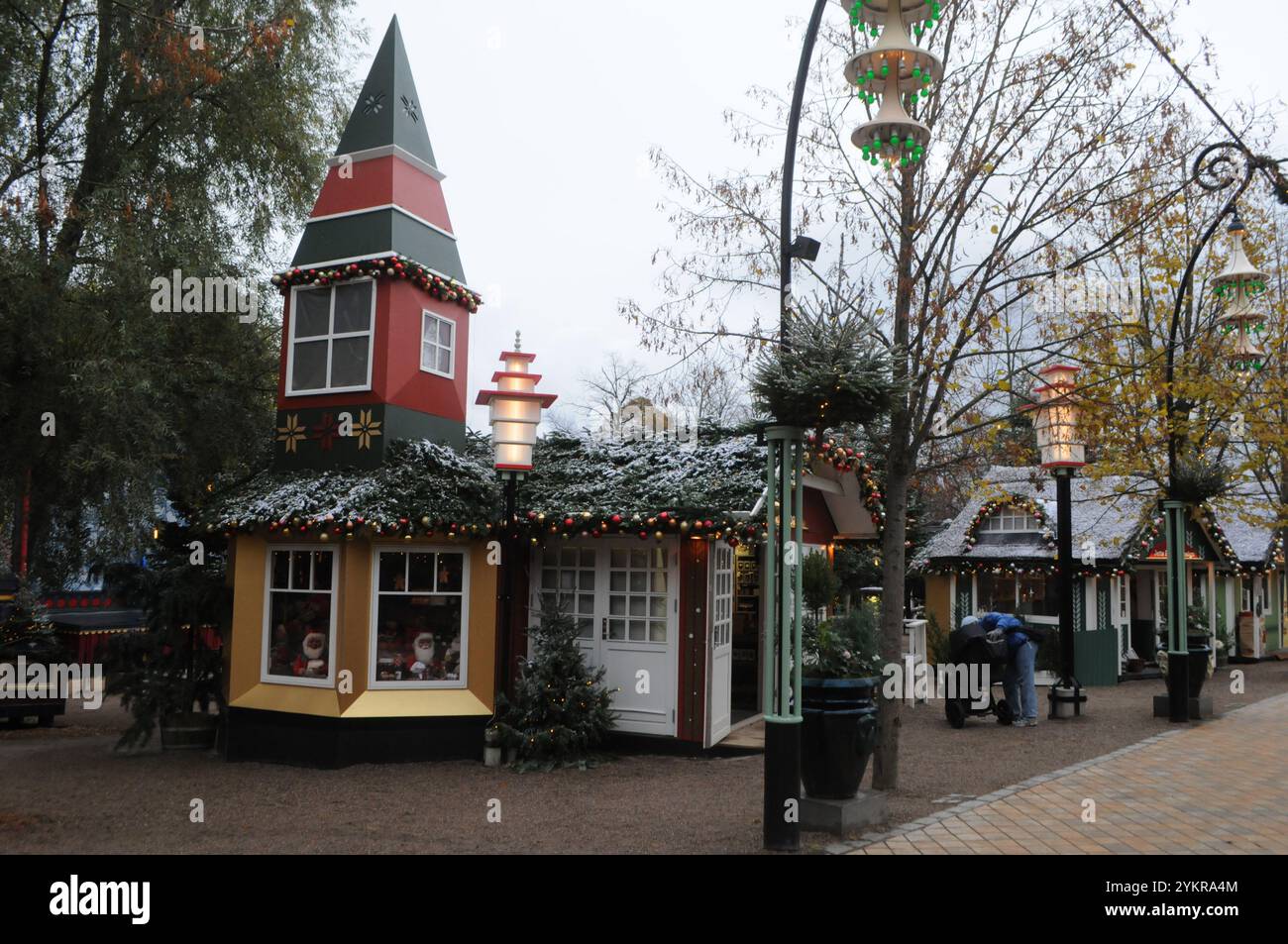 Copenhagen/ DenmarK/19 November 2024/ Jul i tivoli or chistms in tivoli ...