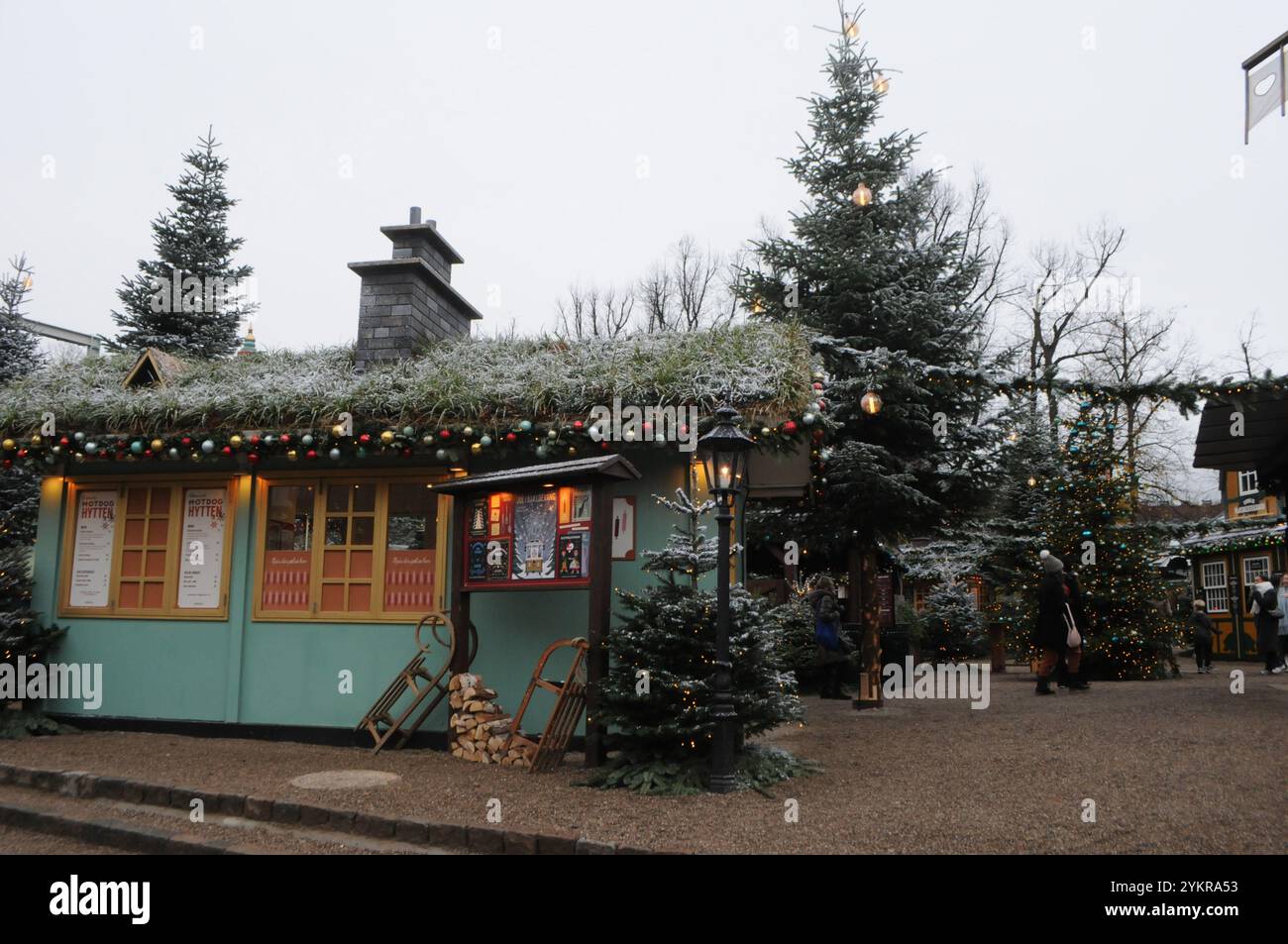 Copenhagen/ DenmarK/19 November 2024/ Jul i tivoli or chistms in tivoli ...
