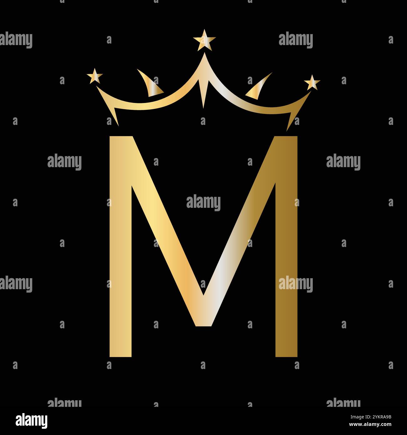 Initial Letter M Crown Logo For Beauty and Fashion Logo Symbol Vector ...