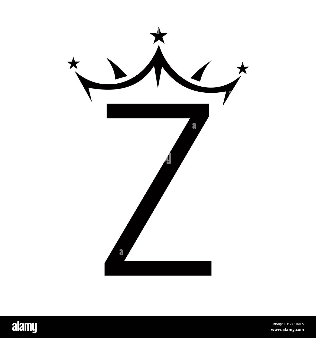 Initial Letter Z Crown Logo For Beauty and Fashion Logo Symbol Vector ...
