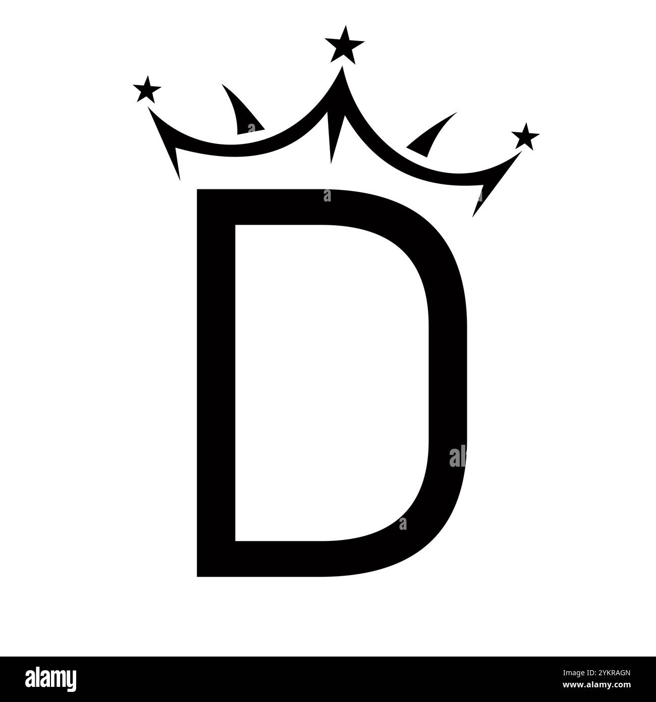 Initial Letter D Crown Logo For Beauty and Fashion Logo Symbol Vector ...