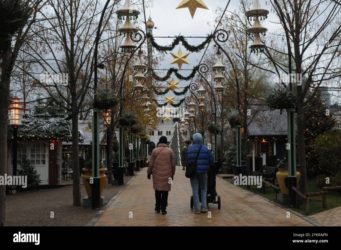 Copenhagen/ DenmarK/19 November 2024/ Jul i tivoli or chistms in tivoli ...