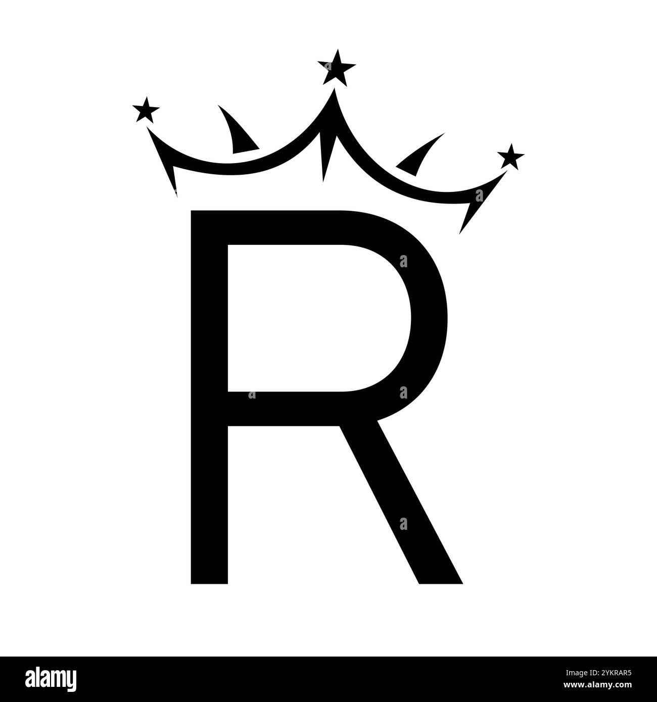 Initial Letter R Crown Logo For Beauty and Fashion Logo Symbol Vector ...