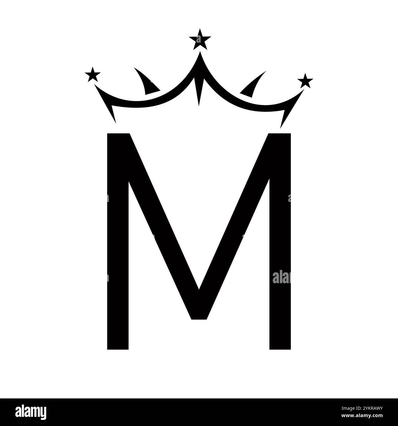 Initial Letter M Crown Logo For Beauty and Fashion Logo Symbol Vector ...