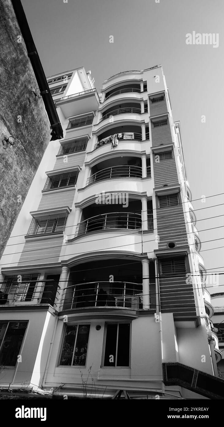Multi storey living Black and White Stock Photos & Images - Alamy