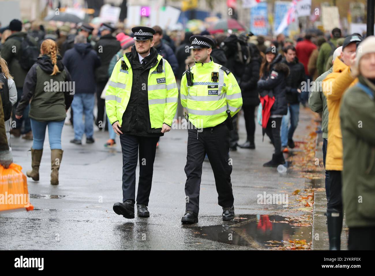 London, UK. 19th Nov, 2024. Farmers protest against Labour's ...