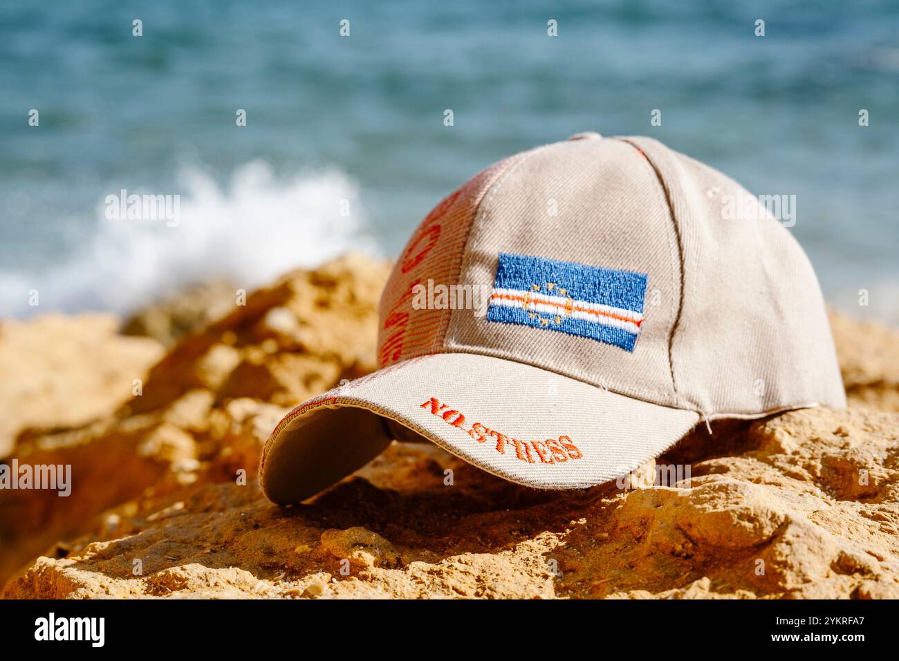 No stress Baseball Cap with Ocean in the background, Sal, Cape Verde ...
