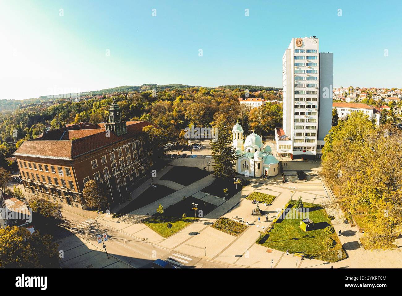 Aerial shot sofia city region hi-res stock photography and images - Alamy