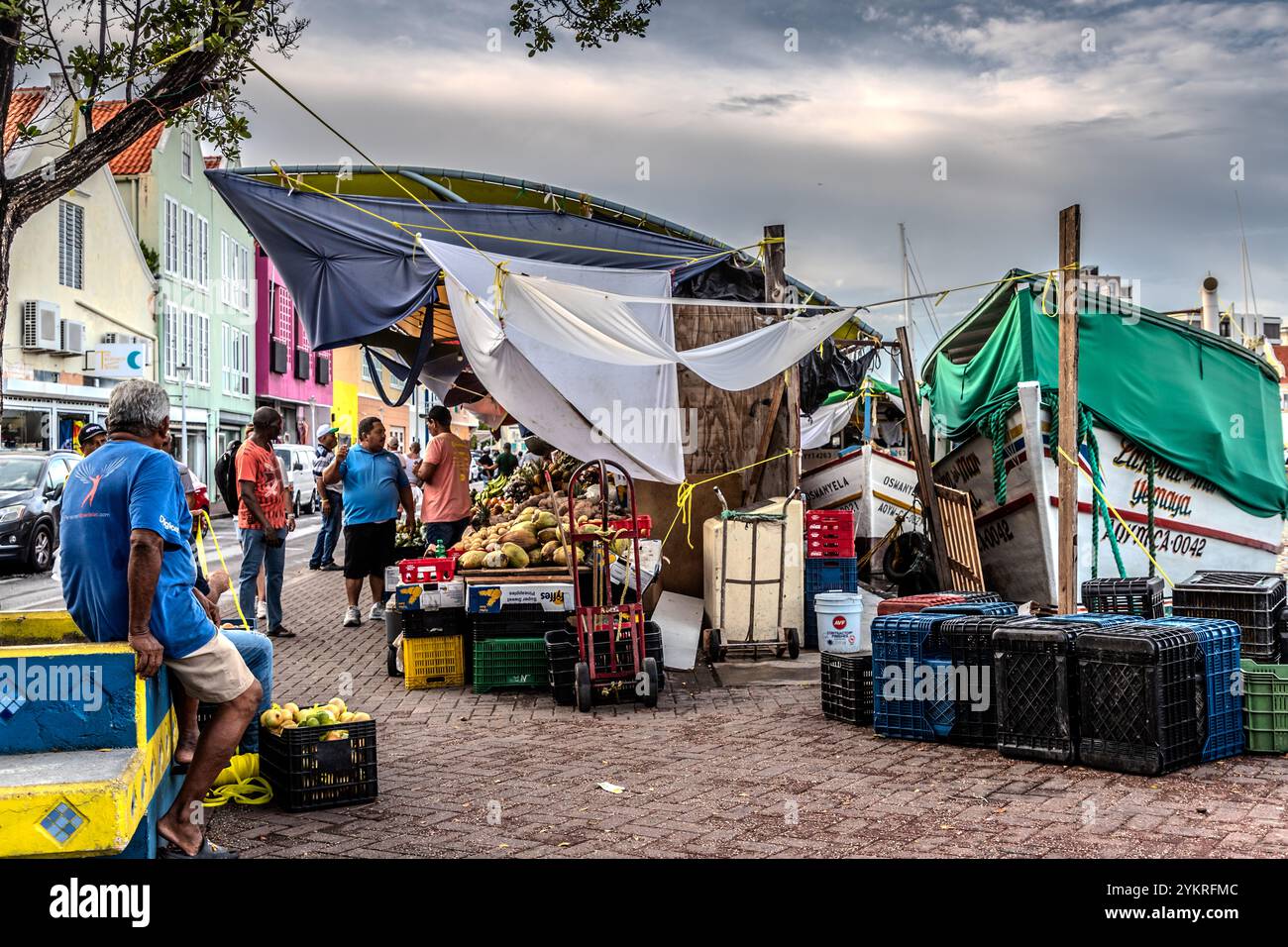 Punda, Willemstad, Curaçao, Curacao Stock Photo - Alamy