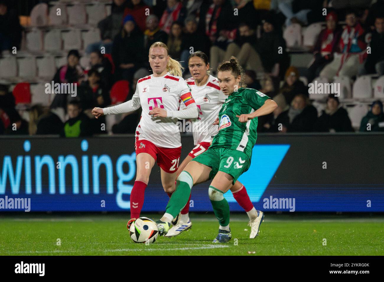 Köln, Germany, November 18th 2024: Sophie Weidauer (9 Bremen) and Anna ...