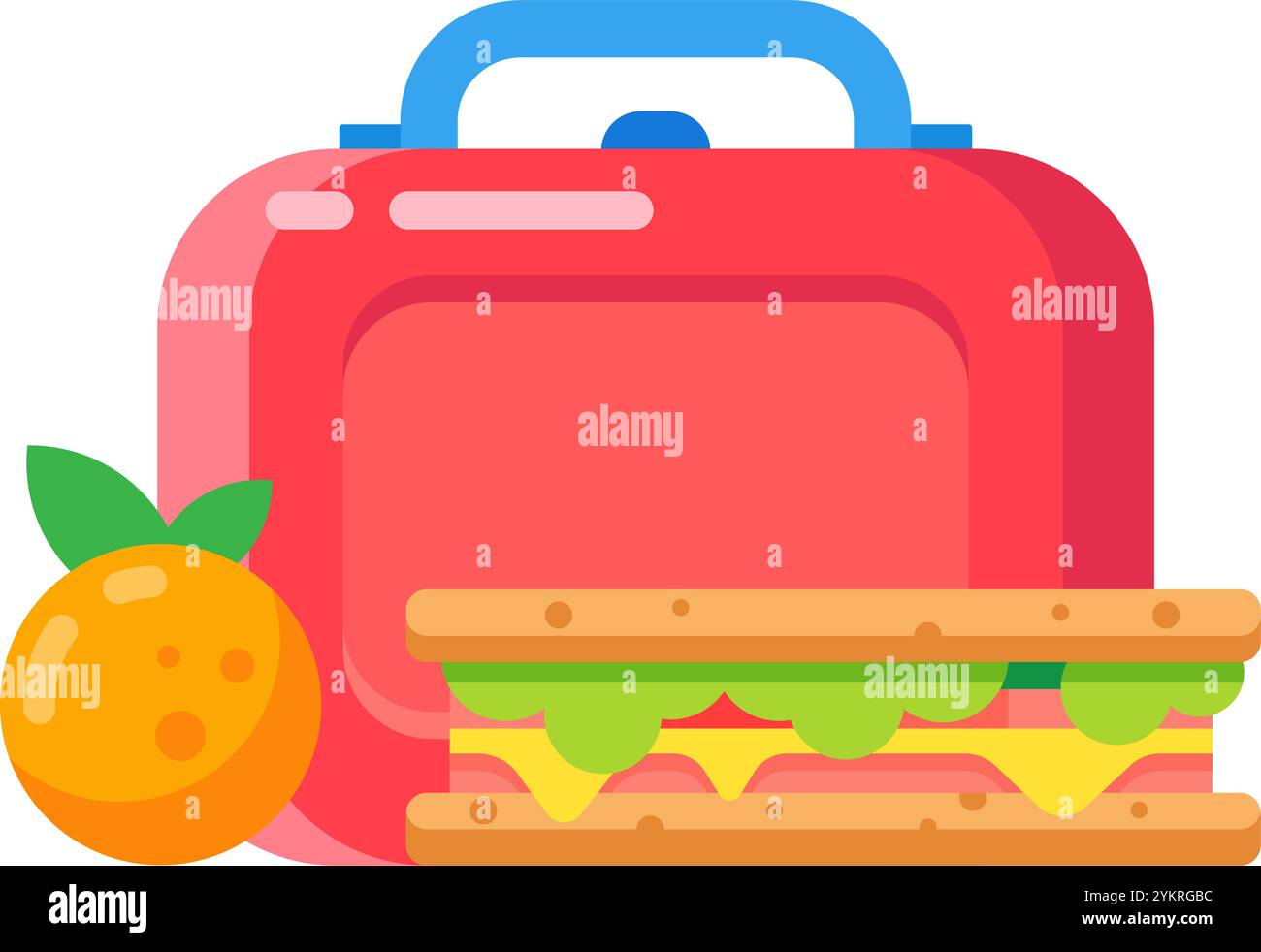 Packed lunch office Stock Vector Images - Alamy